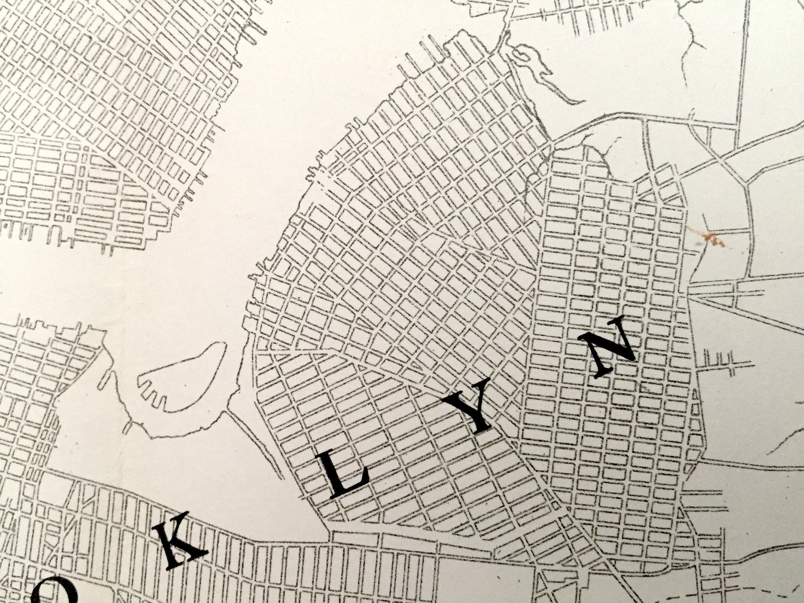 Antique New York City Map From 1880 Census Manhattan - Etsy