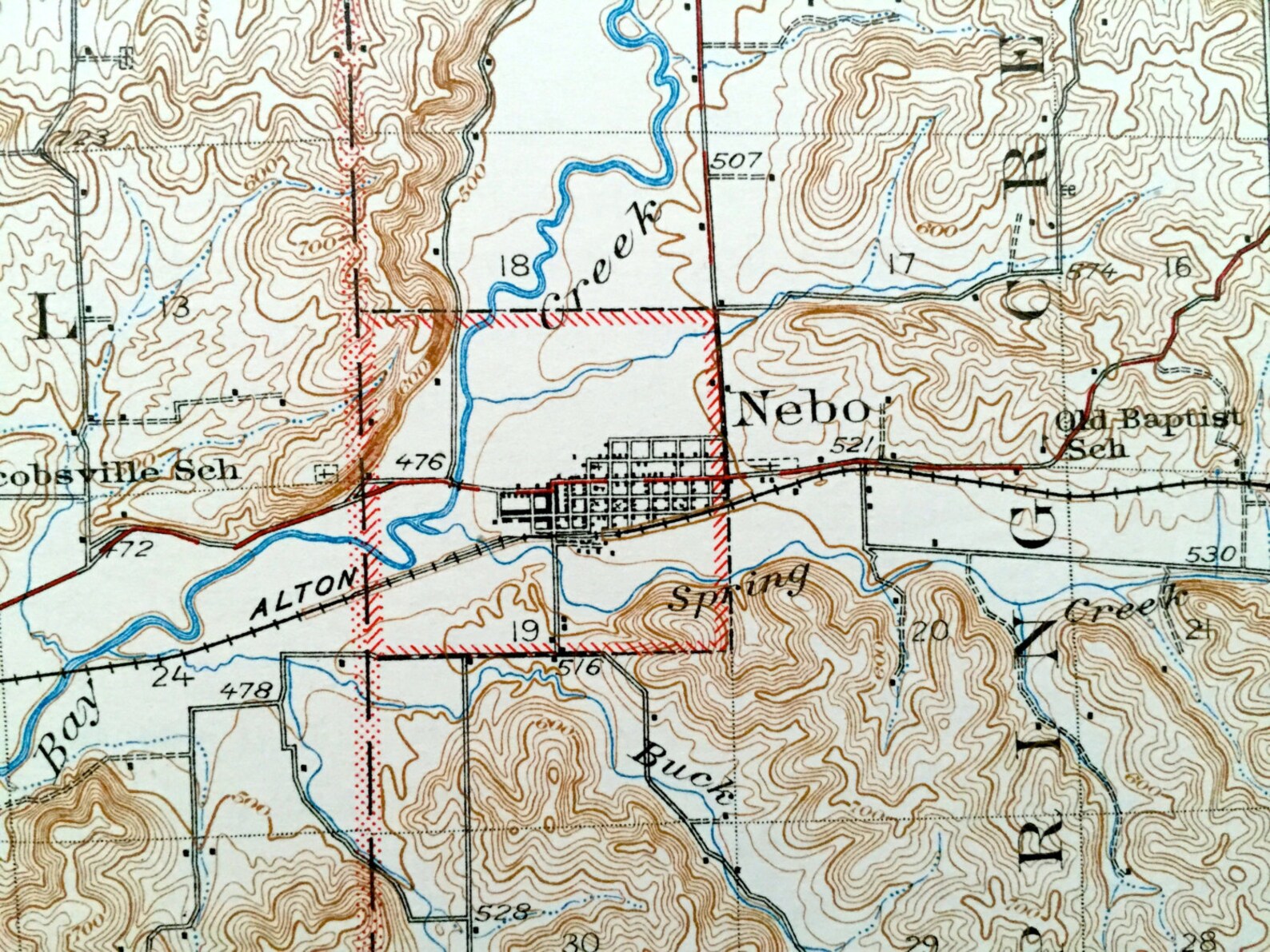 Antique Nebo Illinois & Clarksville Missouri 1942 US - Etsy UK