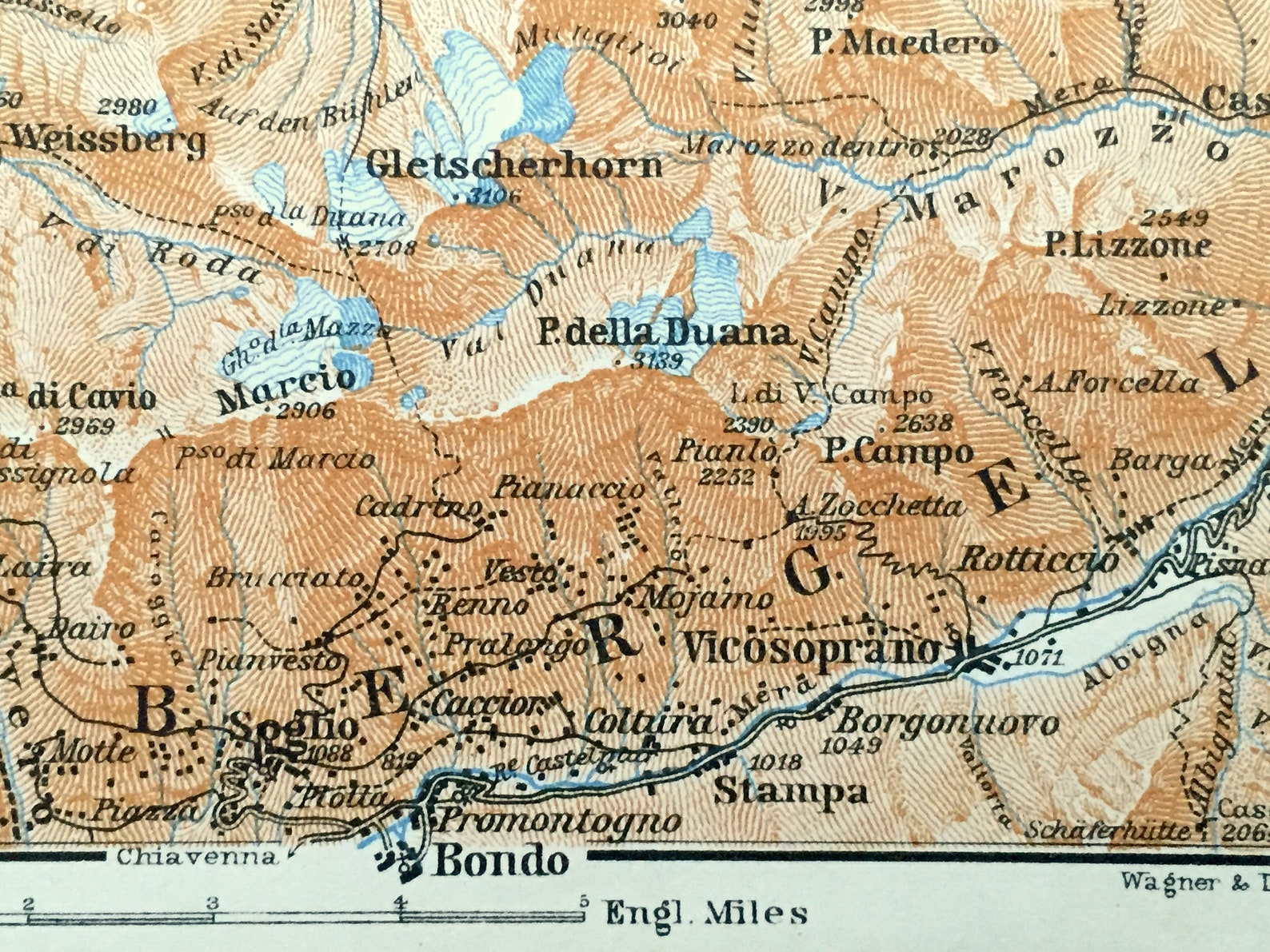 Antique 1913 Pizzo Stella Italy Map From Baedekers Guide | Etsy