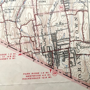 Antique Ramapo, New York 1938 US Geological Survey Map – Spring Valley ...