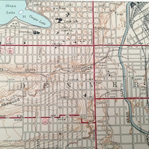 Antique Fort Logan, Colorado 1941 US Geological Survey Topographic Map ...