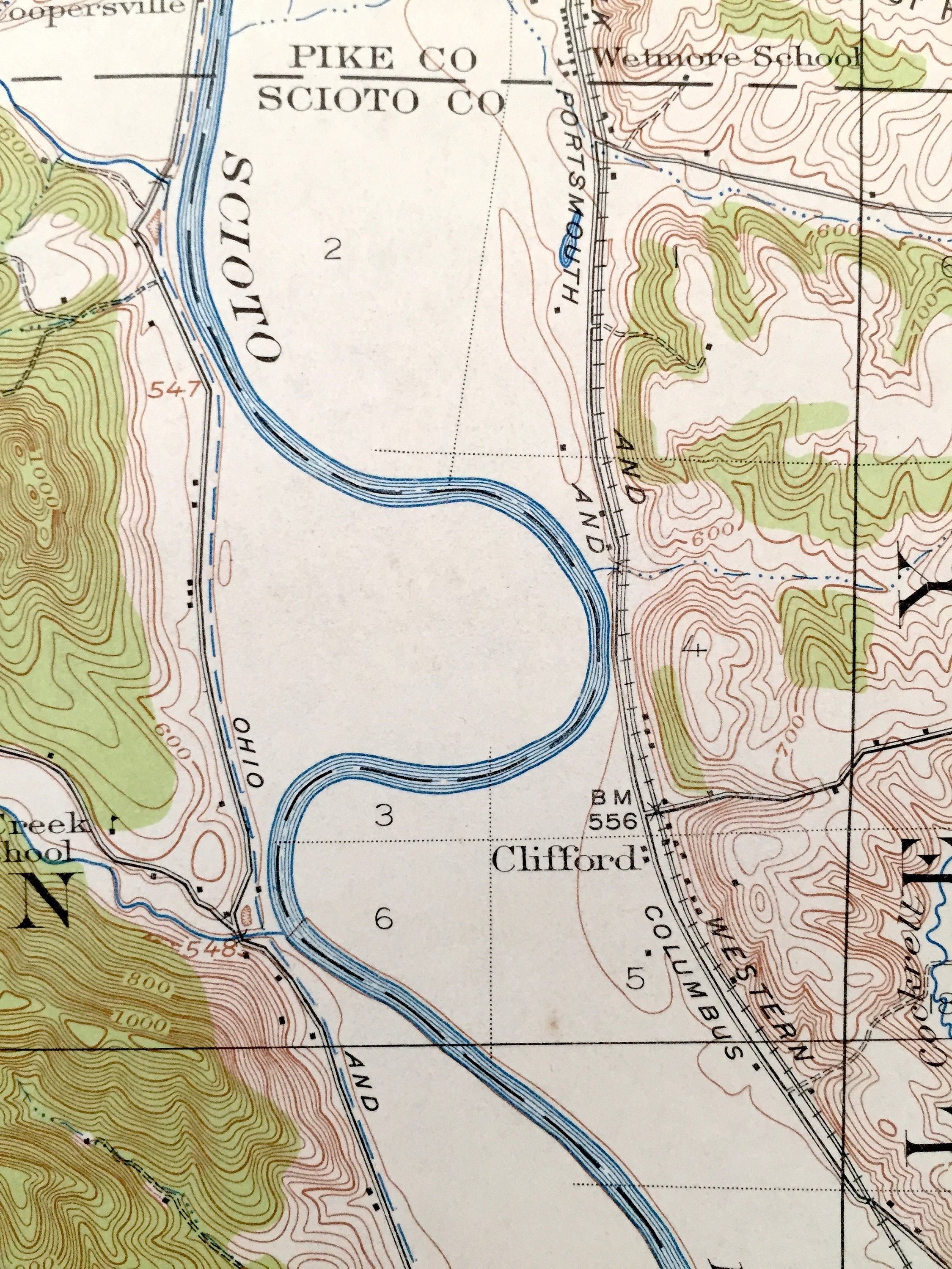 Antique Otway Ohio 1915 US Geological Survey Topographic Map - Etsy UK