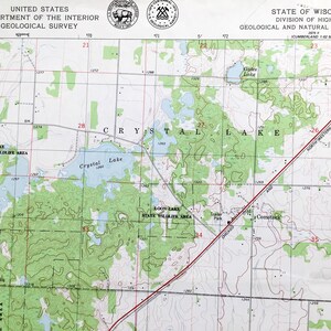 Antique Almena, Wisconsin 1978 US Geological Survey Topographic Map ...
