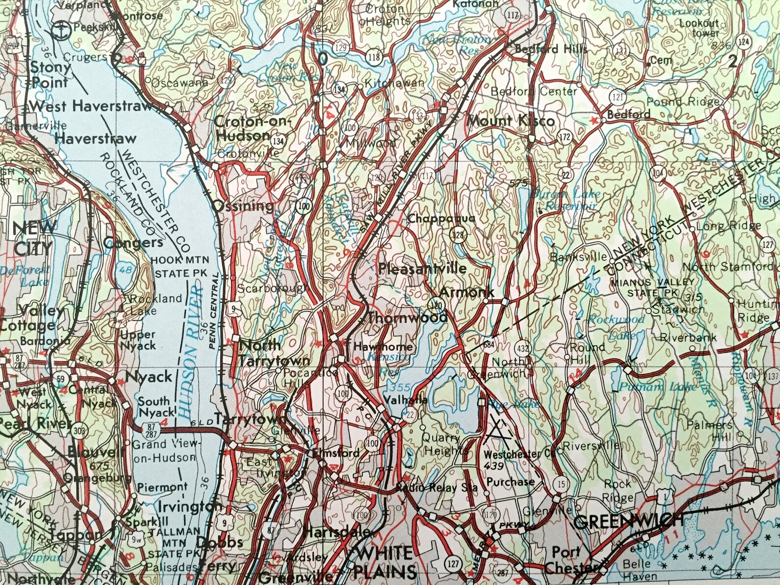 Antique Connecticut 1962 US Geological Survey Topographic Map ...