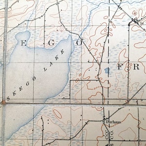 Antique Muskego, Wisconsin 1901 US Geological Survey Topographic Map ...