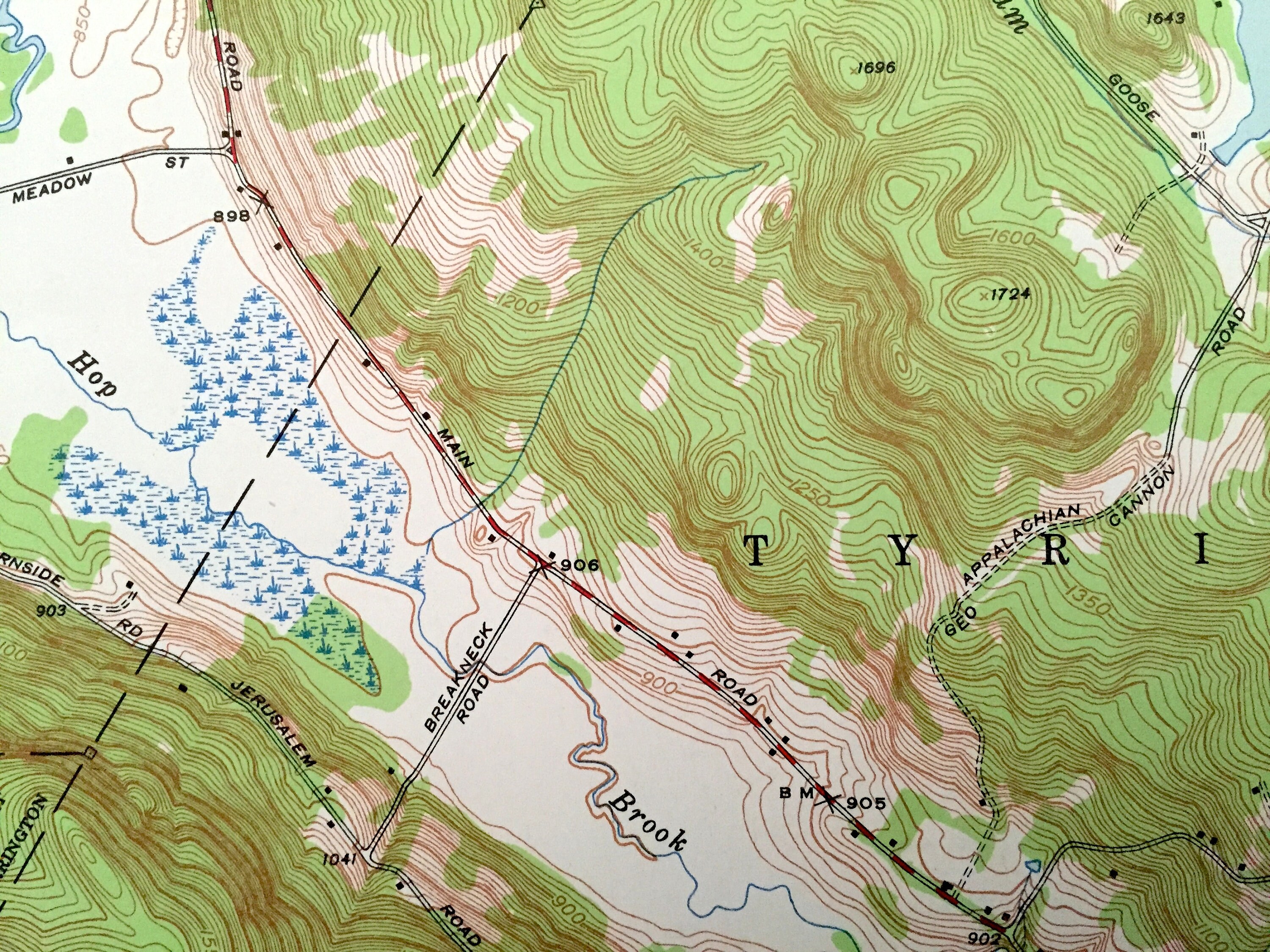 Antique East Lee Massachusetts 1945 US Geological Survey | Etsy