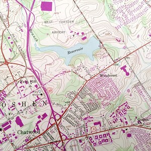 Antique West Chester, Pennsylvania 1954 US Geological Survey ...