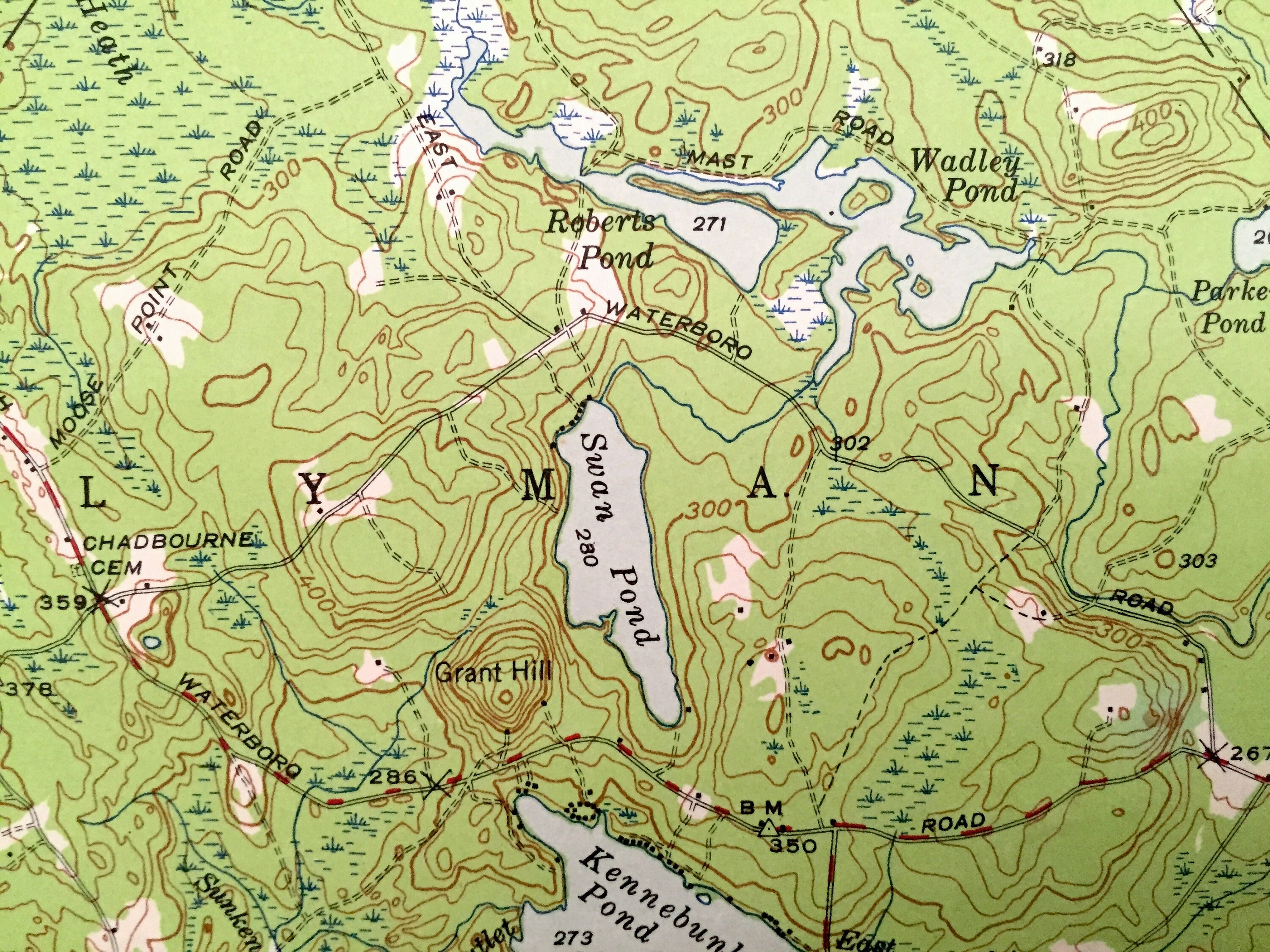 Antique Buxton Maine 1942 US Geological Survey Topographic | Etsy