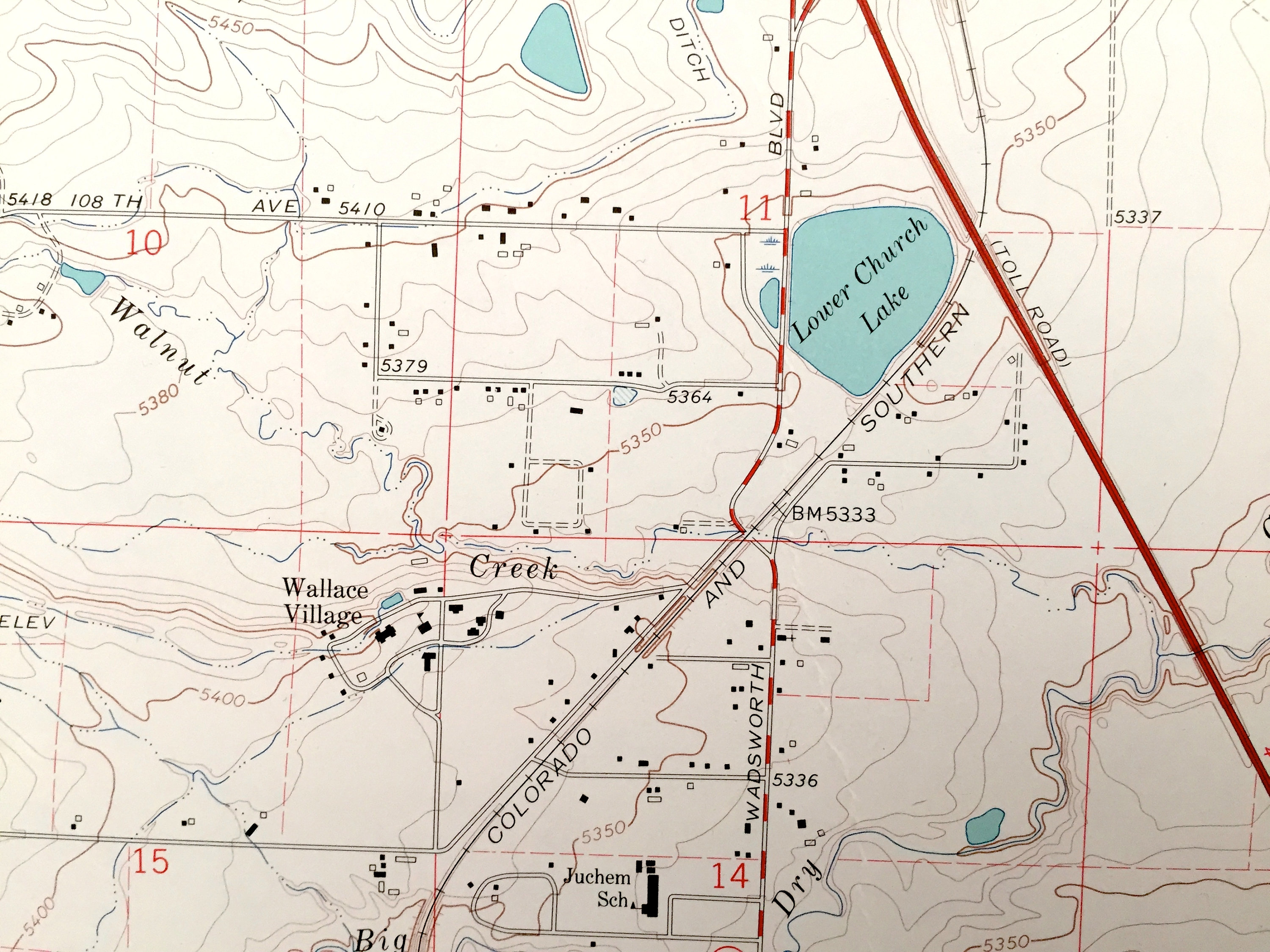 Antique Lafayette Colorado 1944 US Geological Survey | Etsy