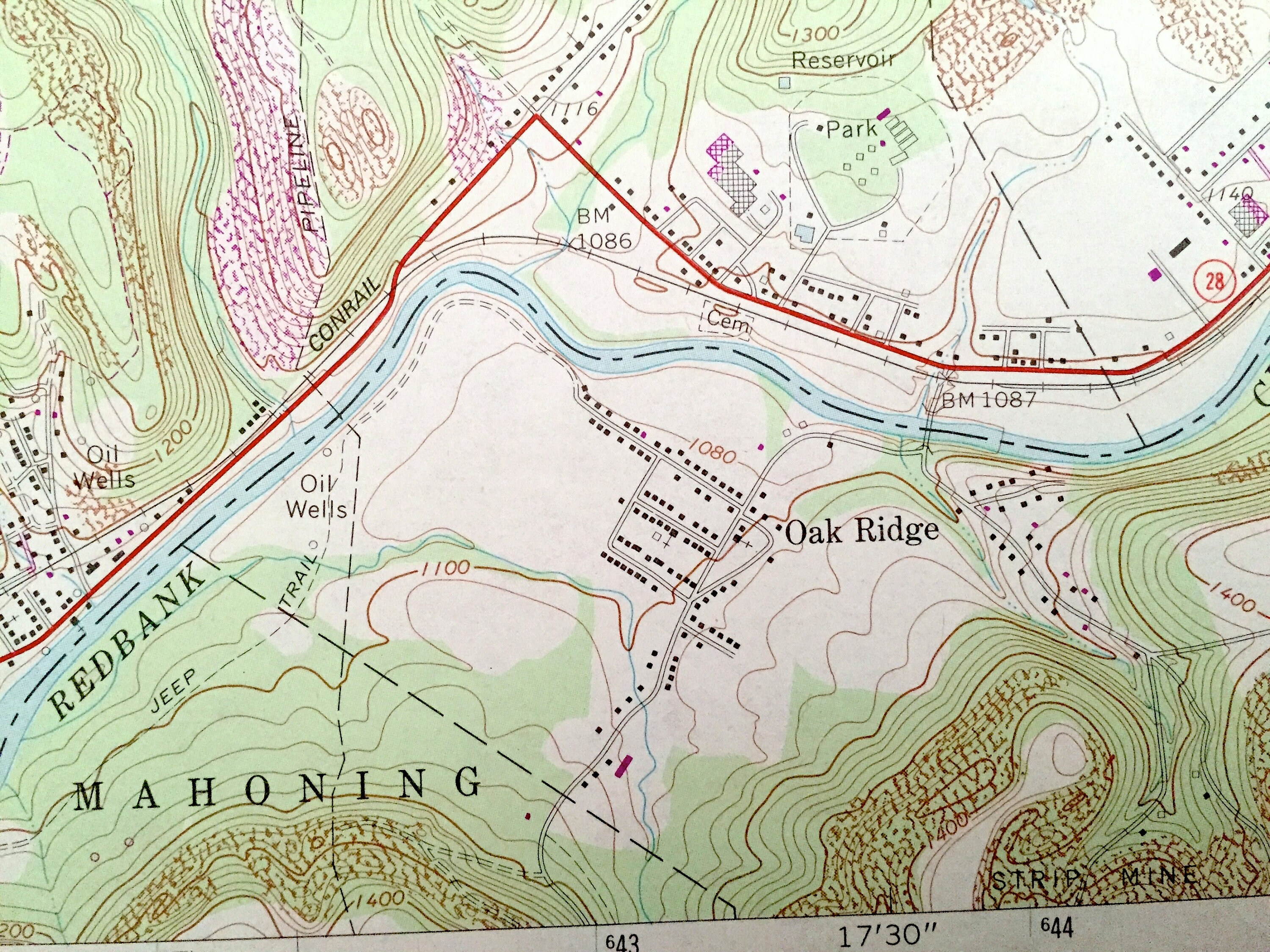 Antique New Bethlehem, Pennsylvania 1969 US Geological Survey ...