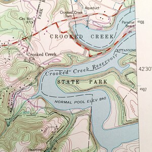 Antique Leechburg, Pennsylvania 1954 US Geological Survey Topographic ...