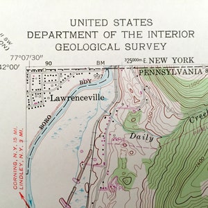 Antique Jackson Summit, Pennsylvania 1954 US Geological Survey ...