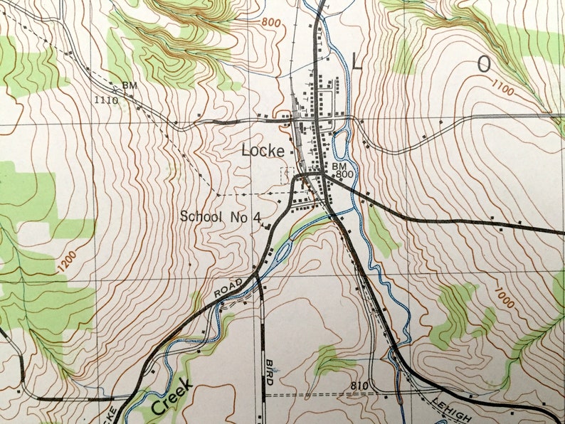 Antique Moravia, New York 1943 US Geological Survey Topographic Map ...