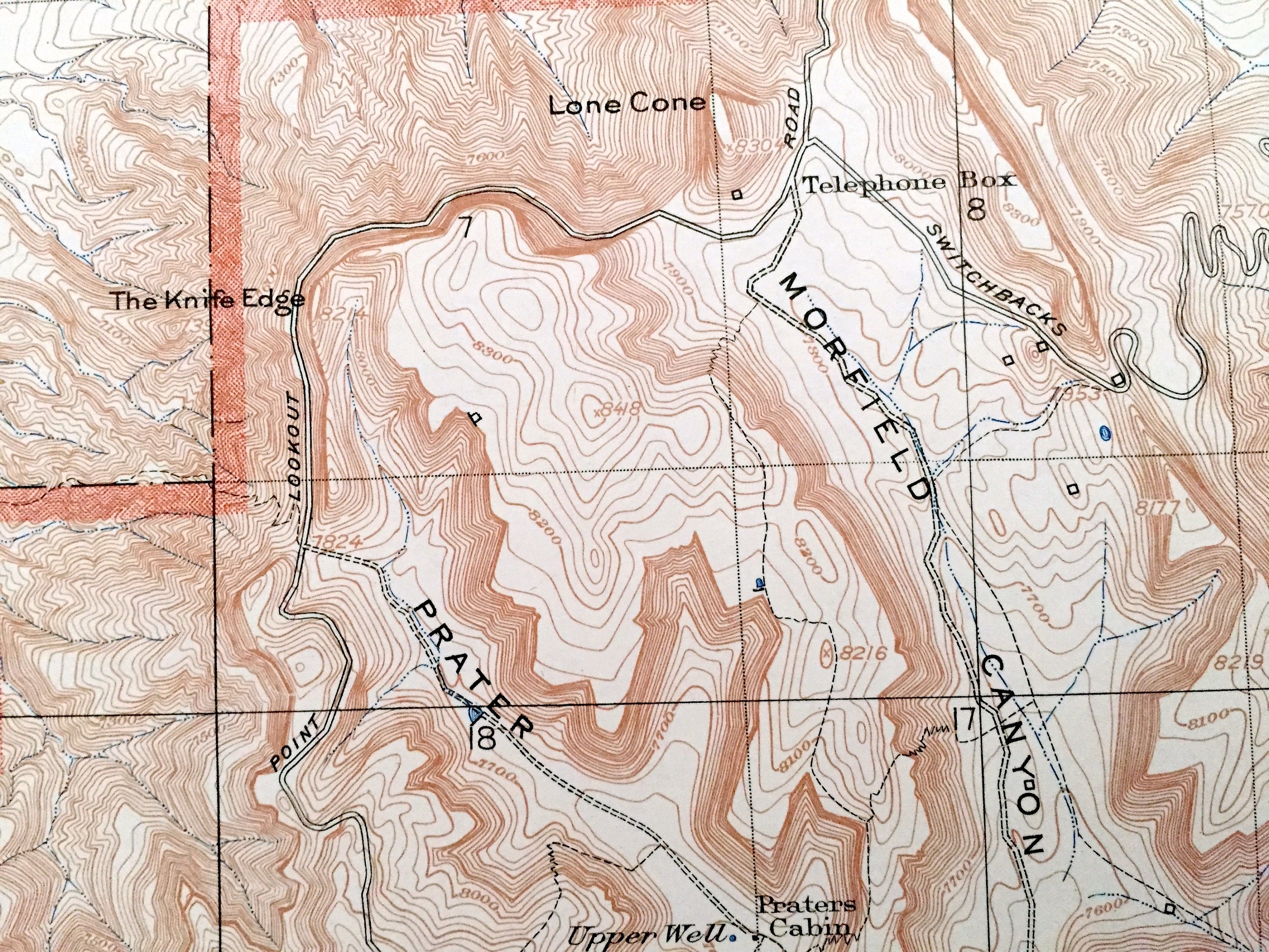 Antique Mesa Verde National Park, Colorado 1915 US Geological Survey ...