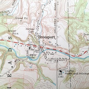 Antique Erin, New York 1969 US Geological Survey Topographic Map ...