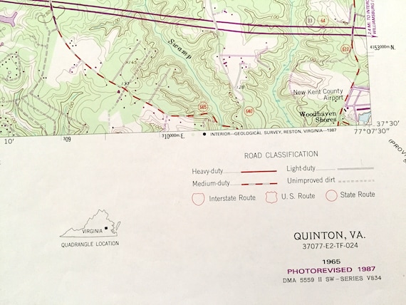 Quinton Virginia Map