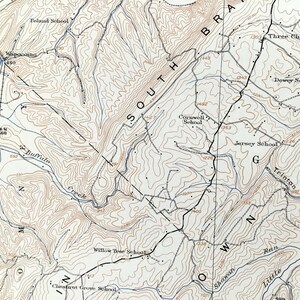 Antique Hanging Rock, West Virginia 1923 US Geological Survey ...