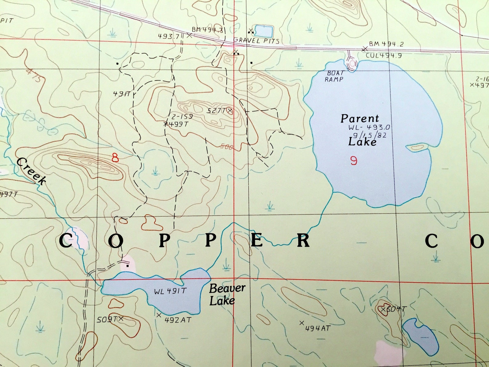 Antique Vermilac Michigan 1985 US Geological Survey | Etsy
