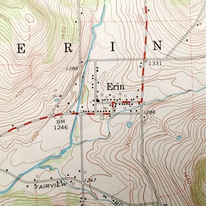 Antique Erin New York 1969 US Geological Survey Topographic | Etsy