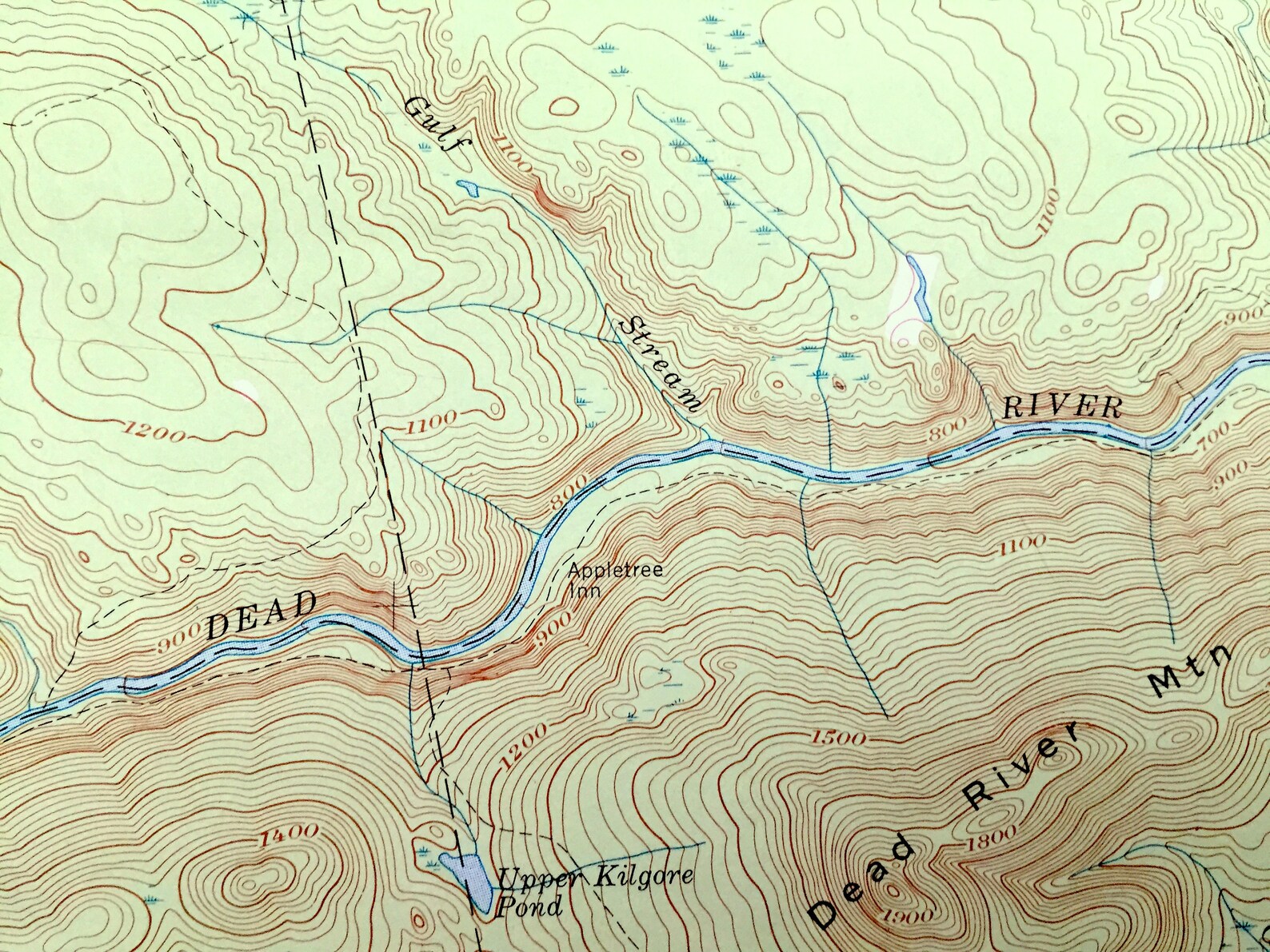 Antique Pierce Pond, Maine 1958 US Geological Survey Topographic Map ...