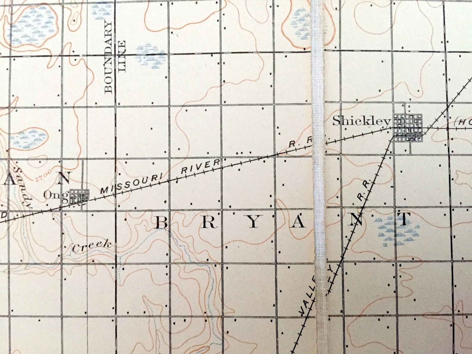 Antique Hebron Nebraska 1898 US Geological Survey Topographic | Etsy