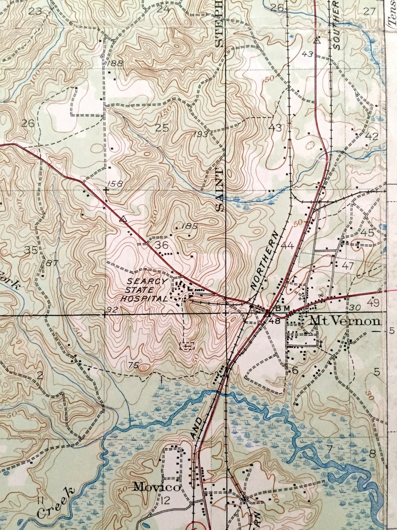 Antique Citronelle Alabama 1946 US Geological Survey - Etsy