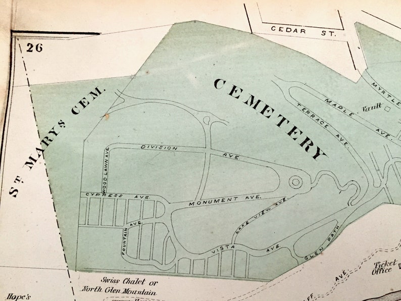Antique 1874 Watkins Glen New York Map From Pomeroy Whitman - Etsy