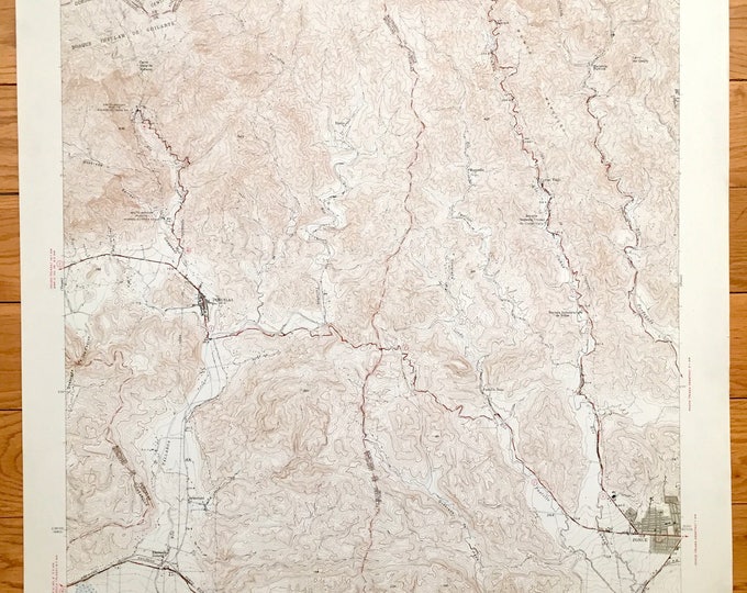 Antique Peñuelas & Ponce, Puerto Rico 1946 US Geological Survey ...