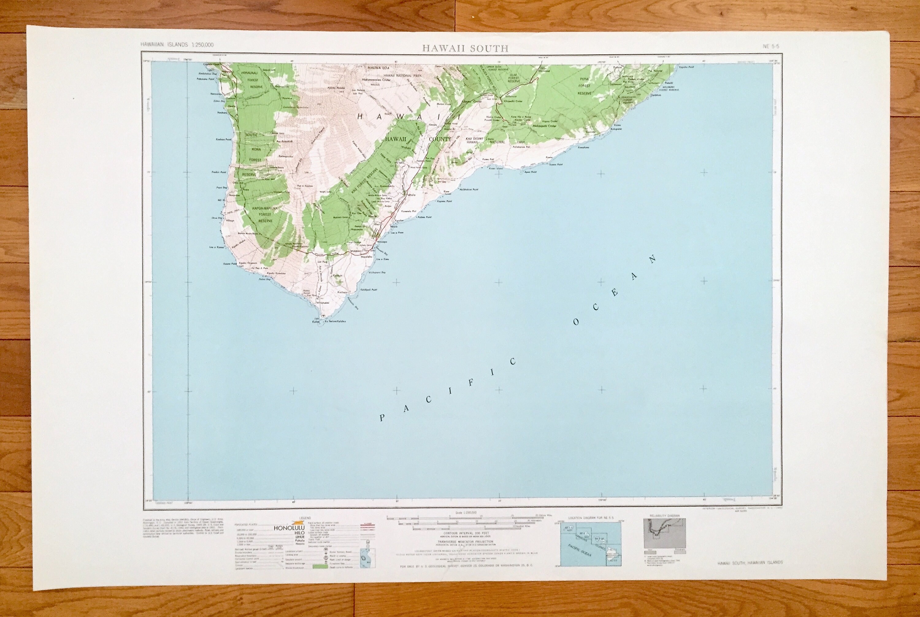 Mauna Loa Topographic Map