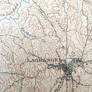 Antique Wedowee, Alabama 1902 US Geological Survey Topographic Map ...