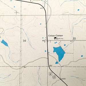 Antique Hunter, Missouri 1968 US Geological Survey Topographic Map ...