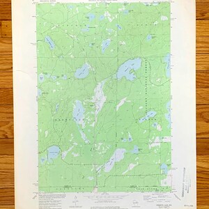 Antique Roberts Lake, Wisconsin 1973 US Geological Survey Topographic ...