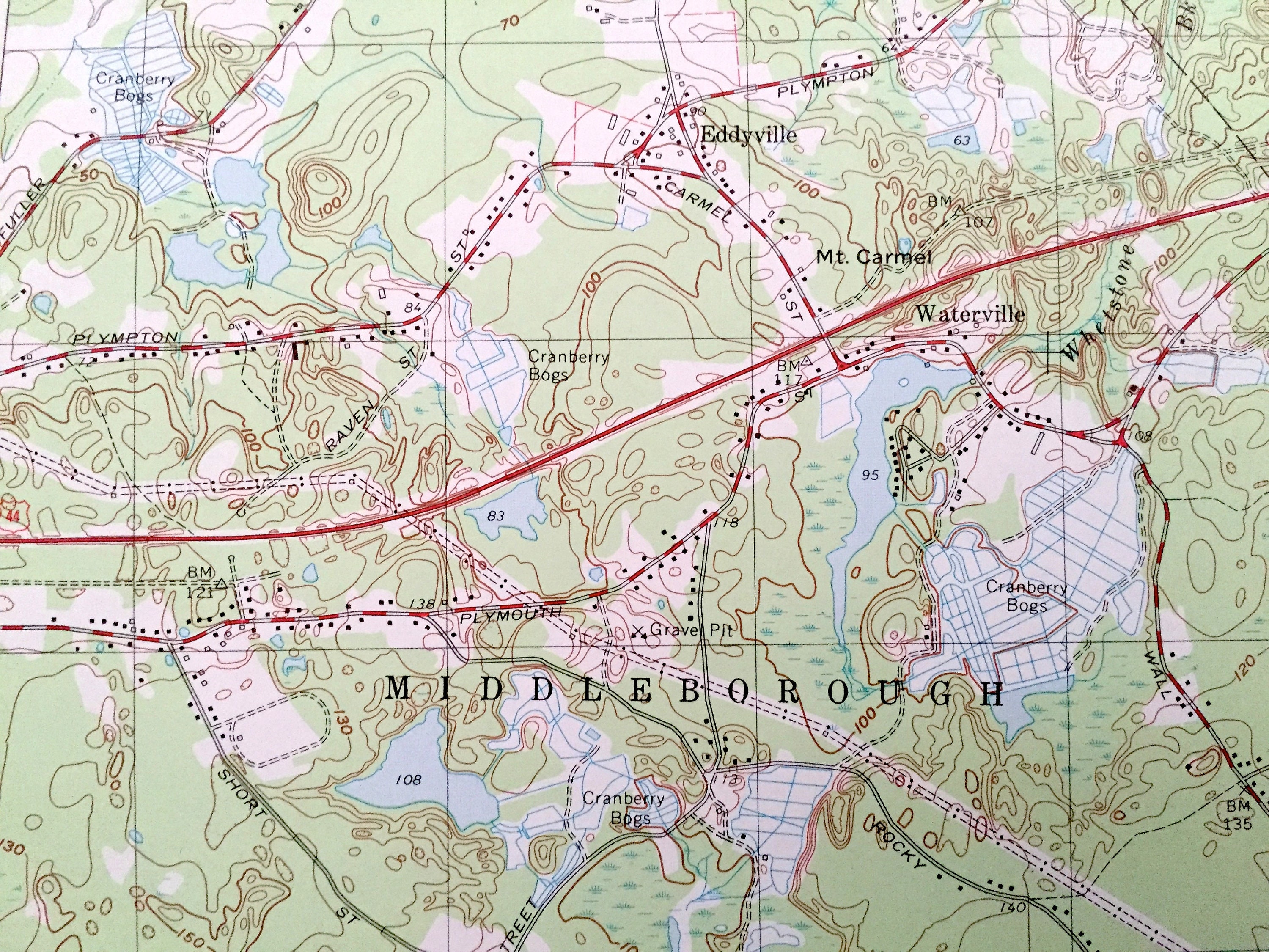 Antique Plympton Massachusetts 1977 US Geological Survey | Etsy