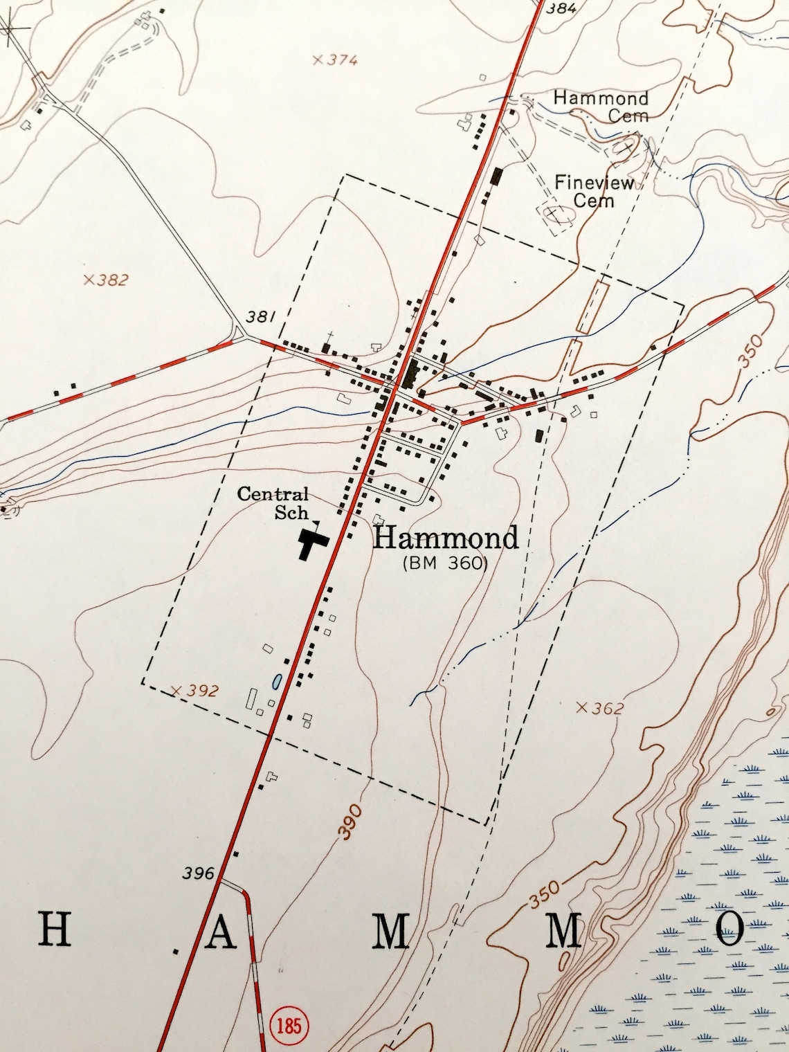 Antique Hammond New York 1961 US Geological Survey - Etsy