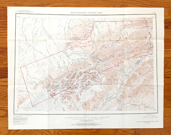 Carte Du Mont Mckinley Carte Du Mont Mckinley Denali Alaska. Carte