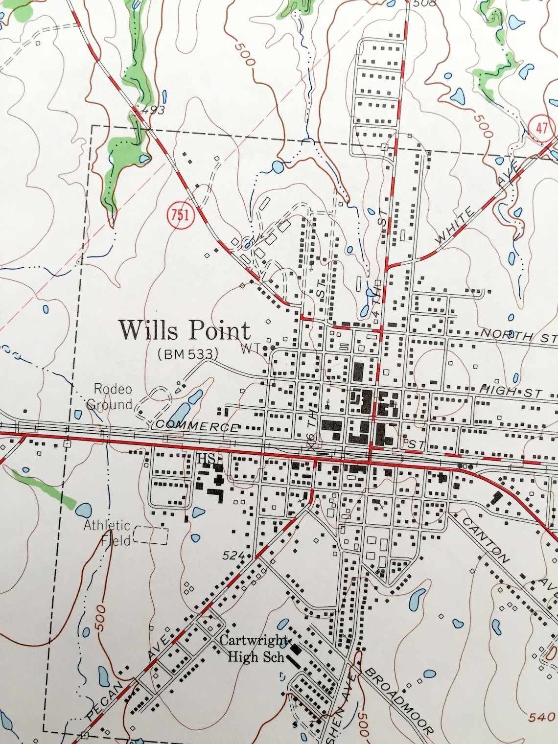 Antique Wills Point Texas 1962 US Geological Survey - Etsy