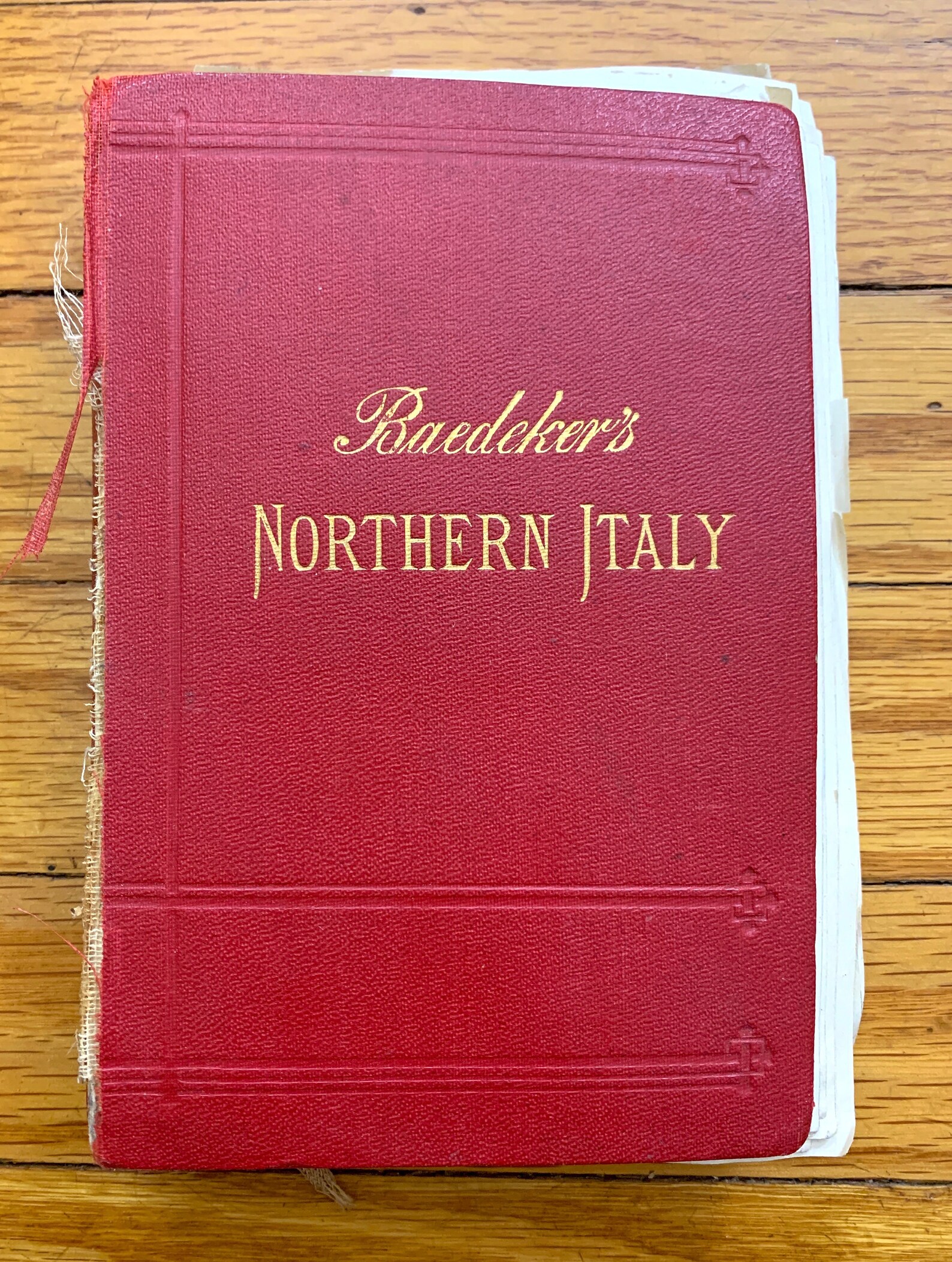 Antique 1913 Livorno, Italy Map From Baedekers Guide – Tuscany ...