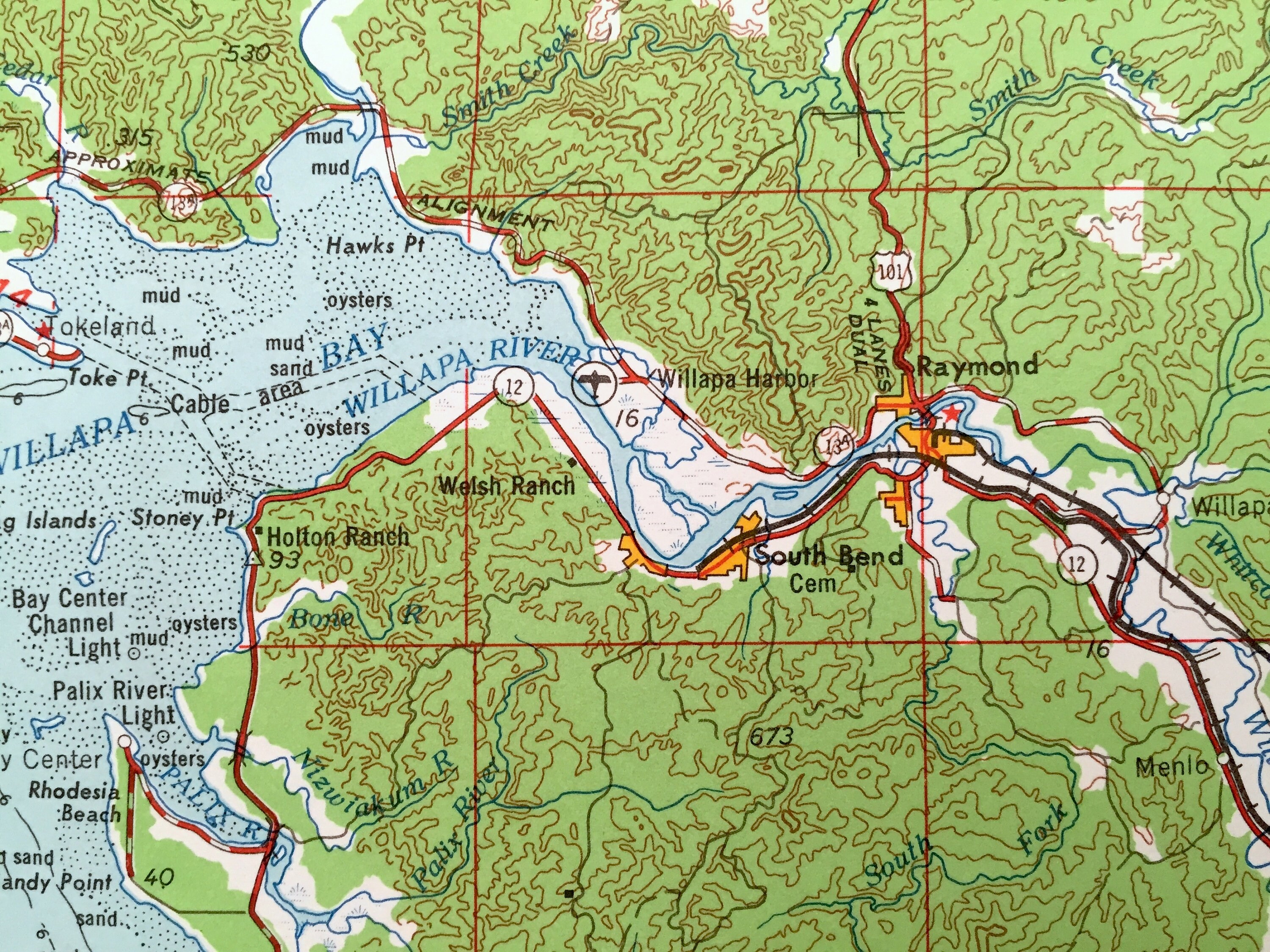 Antique Hoquiam Washington 1962 US Geological Survey | Etsy