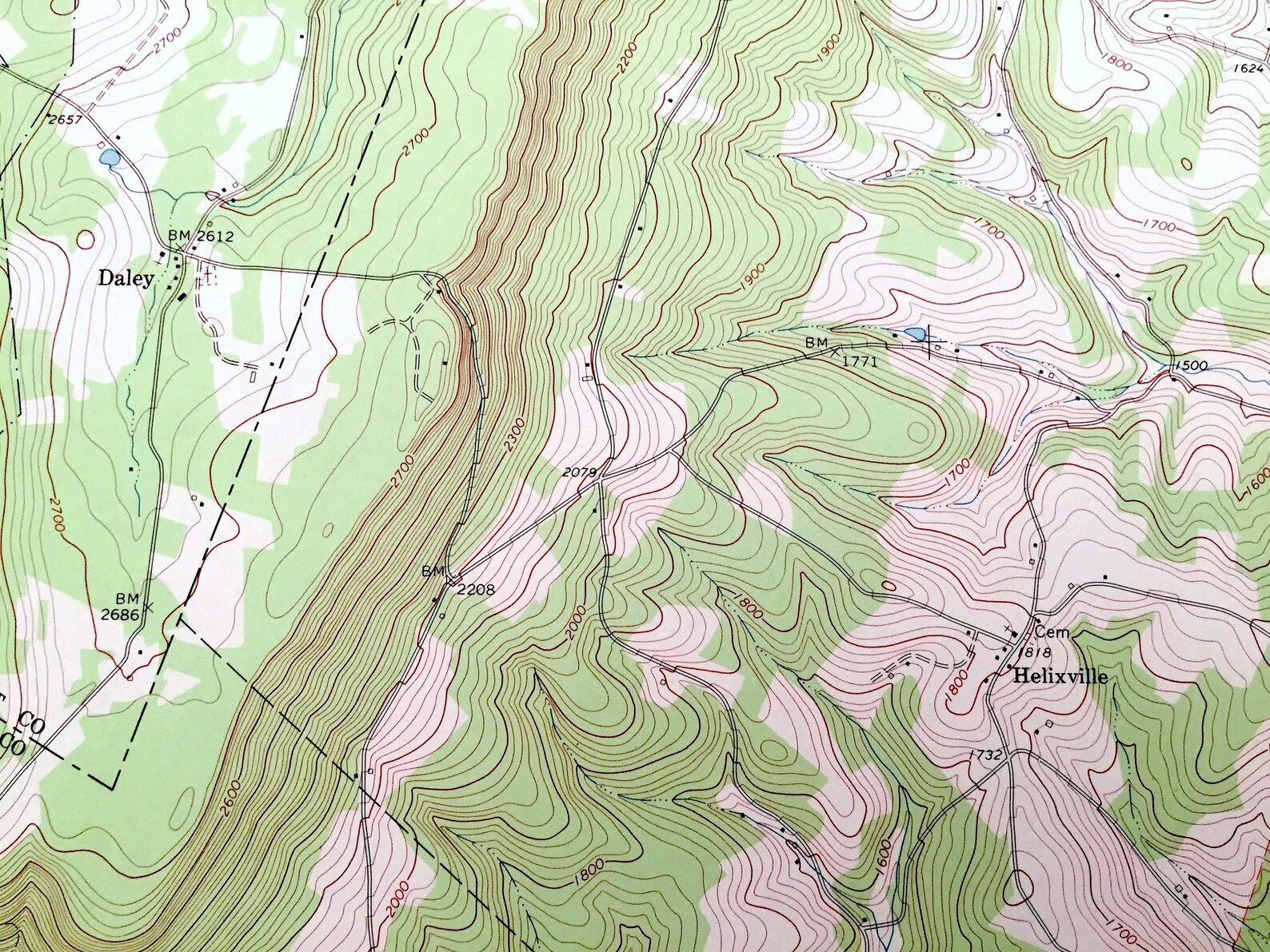 Antique Schellsburg Pennsylvania 1971 US Geological Survey | Etsy