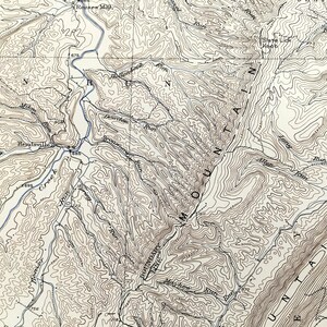 Antique Keyser, West Virginia 1922 US Geological Survey Topographic Map ...