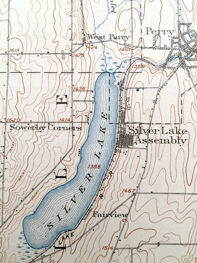 Antique Portage New York 1905 US Geological Survey - Etsy