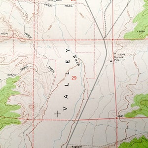 Antique Eagle Valley Reservoir, Nevada 1972 US Geological Survey ...