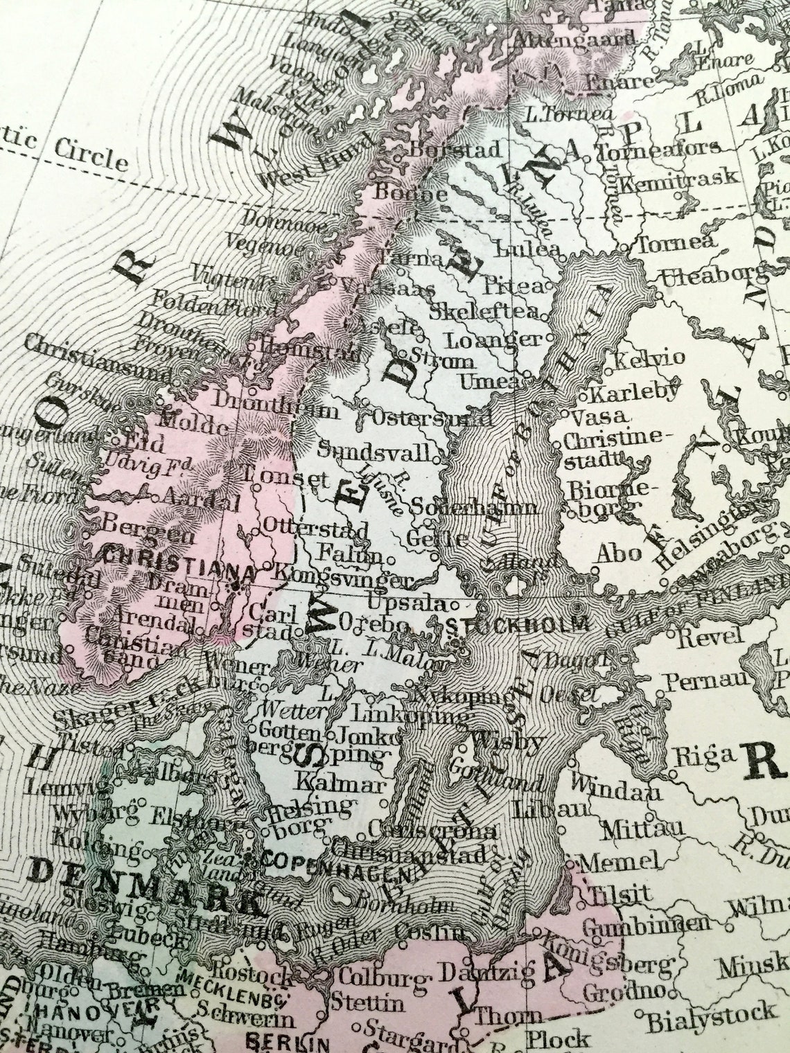 Antique 1871 Europe Map by S. Augustus Mitchell – England, France ...