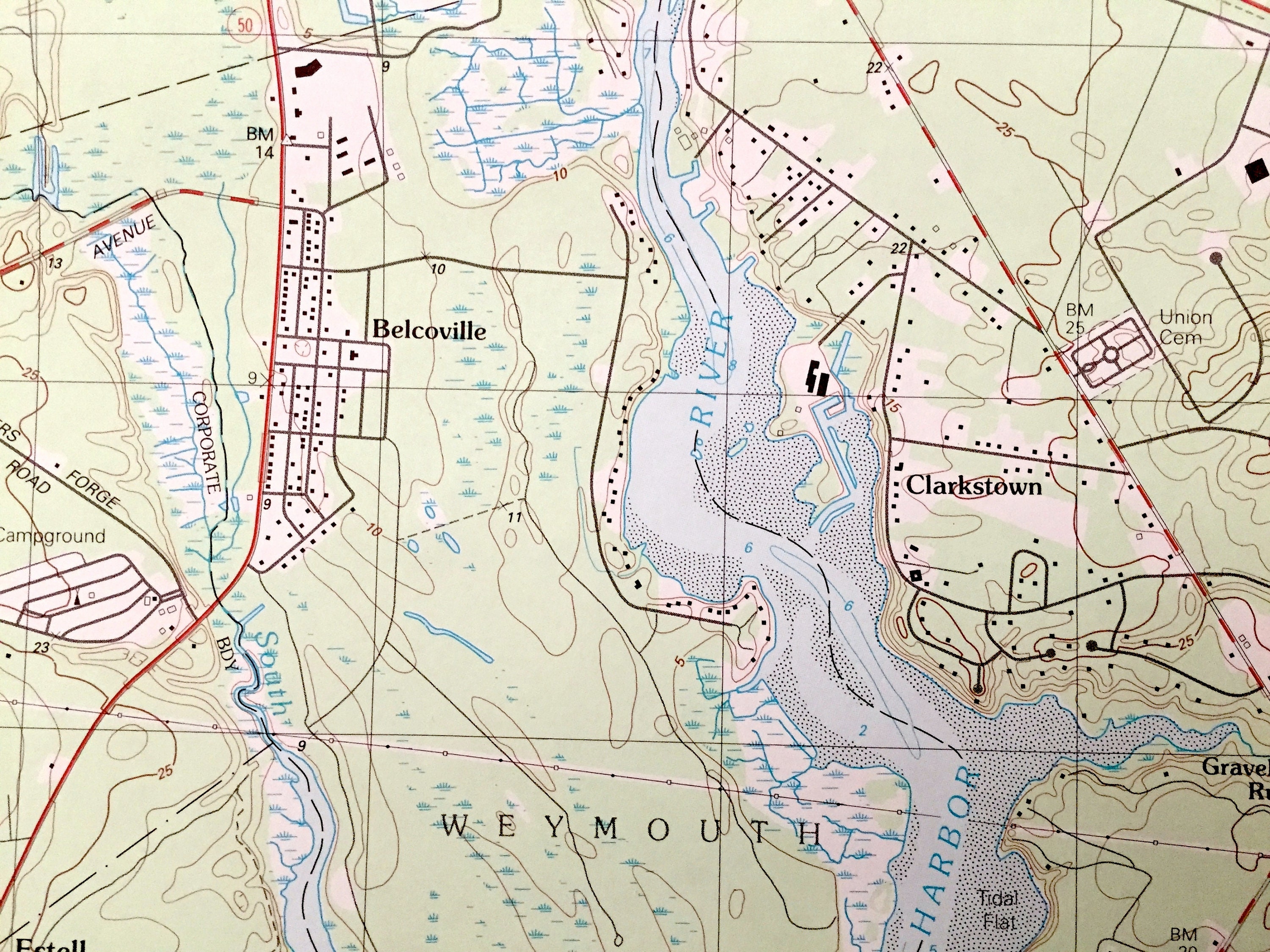 Antique Mays Landing New Jersey 1989 US Geological Survey | Etsy