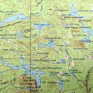 Antique Presque Isle, Maine 1954 US Geological Survey Topographic Map ...