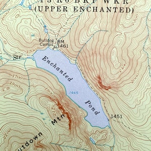 Antique Pierce Pond, Maine 1958 US Geological Survey Topographic Map ...