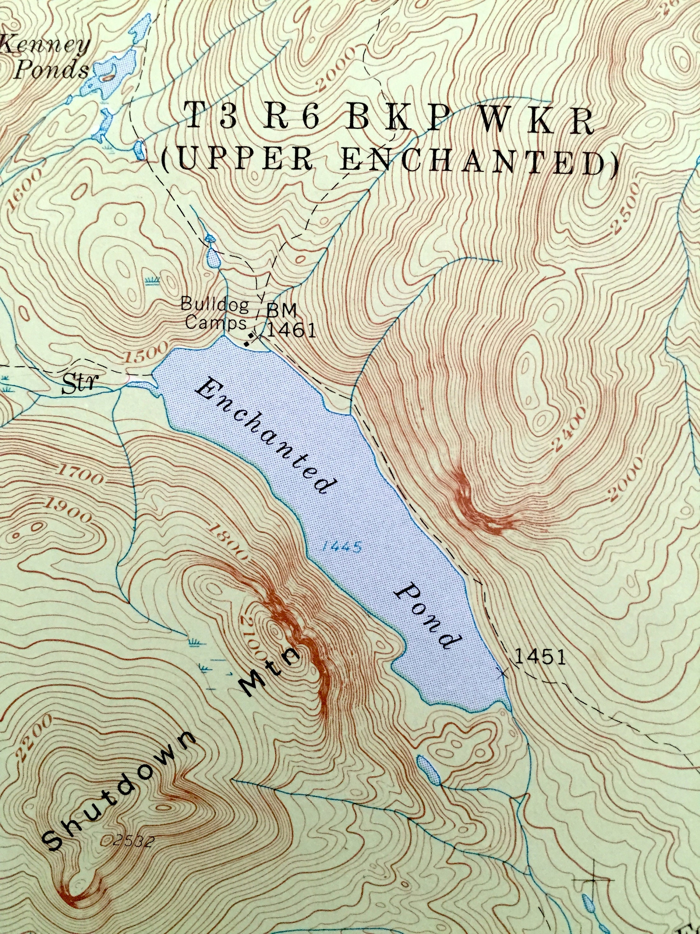 Antique Pierce Pond, Maine 1958 US Geological Survey Topographic Map ...