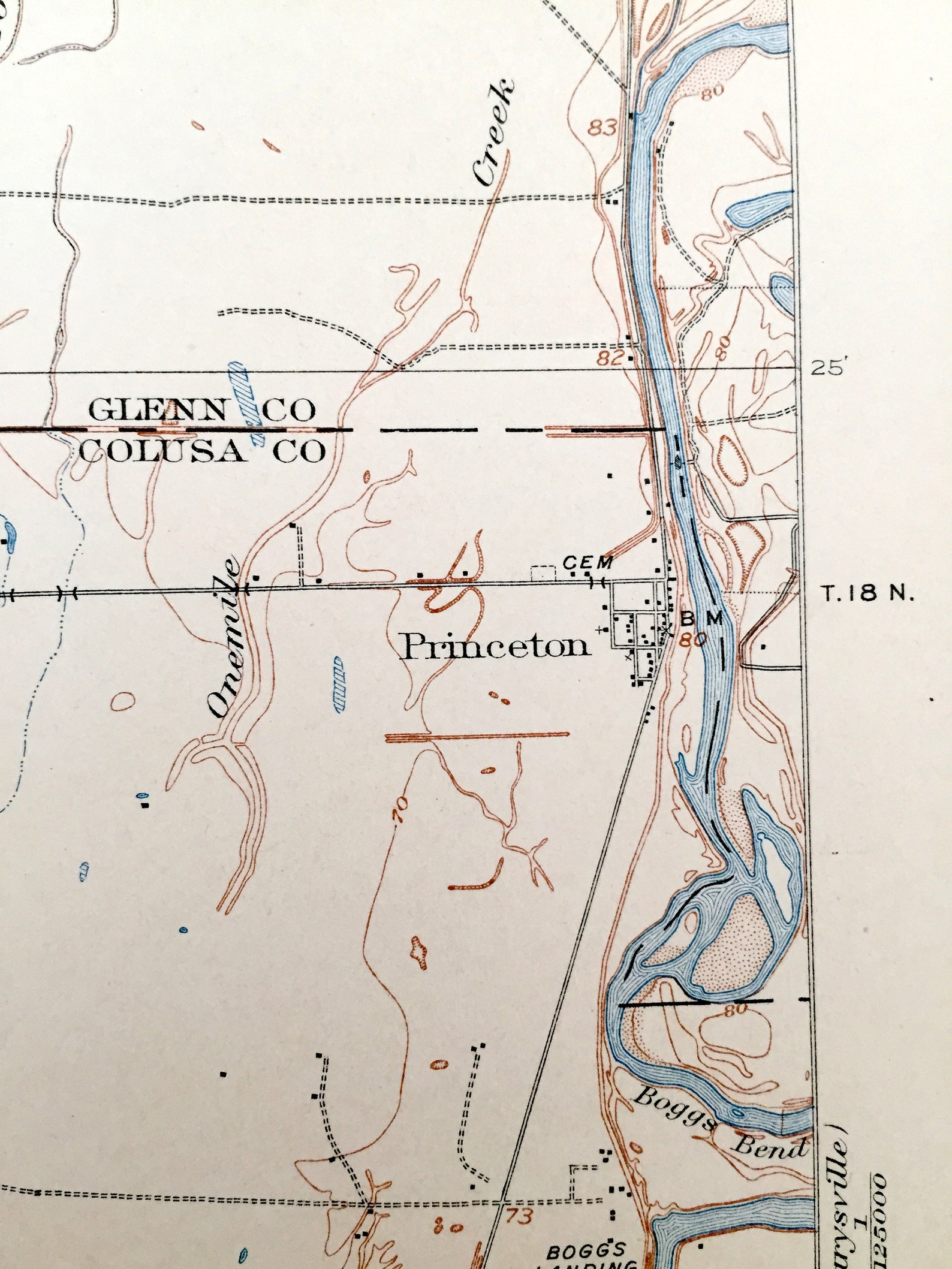 Antique Maxwell, California 1906 US Geological Survey Topographic Map ...