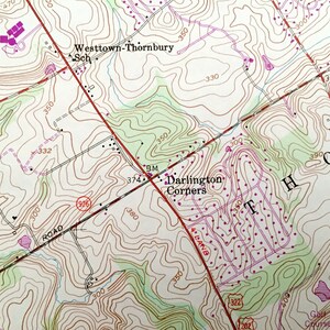 Antique West Chester, Pennsylvania 1954 US Geological Survey ...