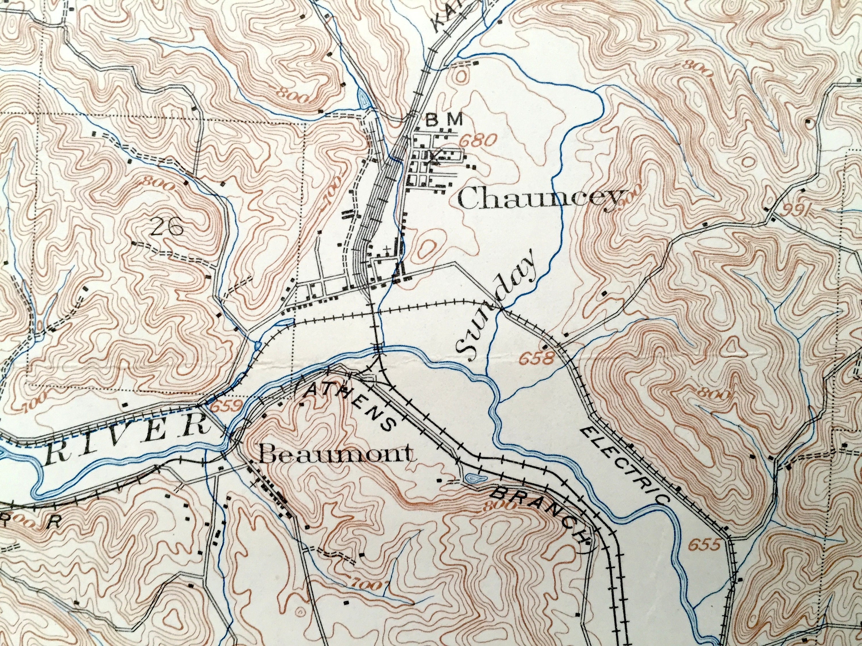 Antique Athens Ohio 1903 US Geological Survey Topographic Map - Etsy UK